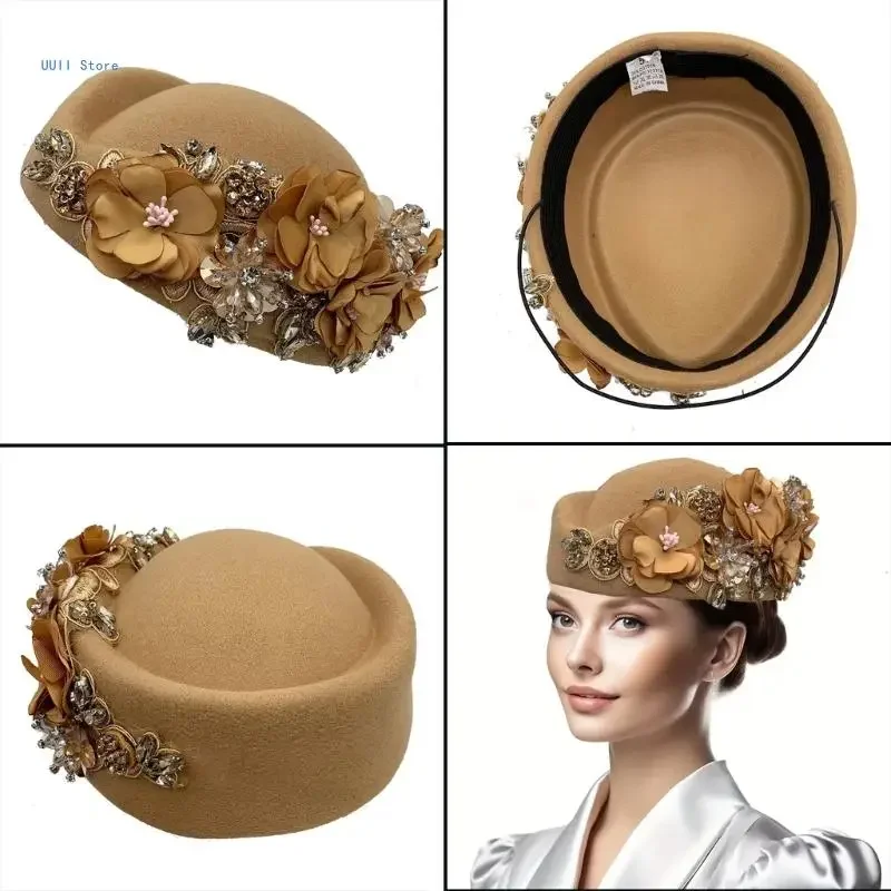 Cocktail-Party-Flower-Hat-Elegant-Women-Fascinator-Church-Caps-for-20s ...