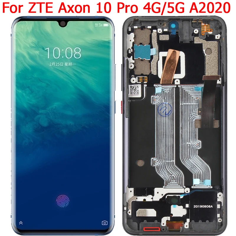 Original For ZTE Axon 10 Pro 5G Display LCD With Frame 6.47" ZTE Axon ...