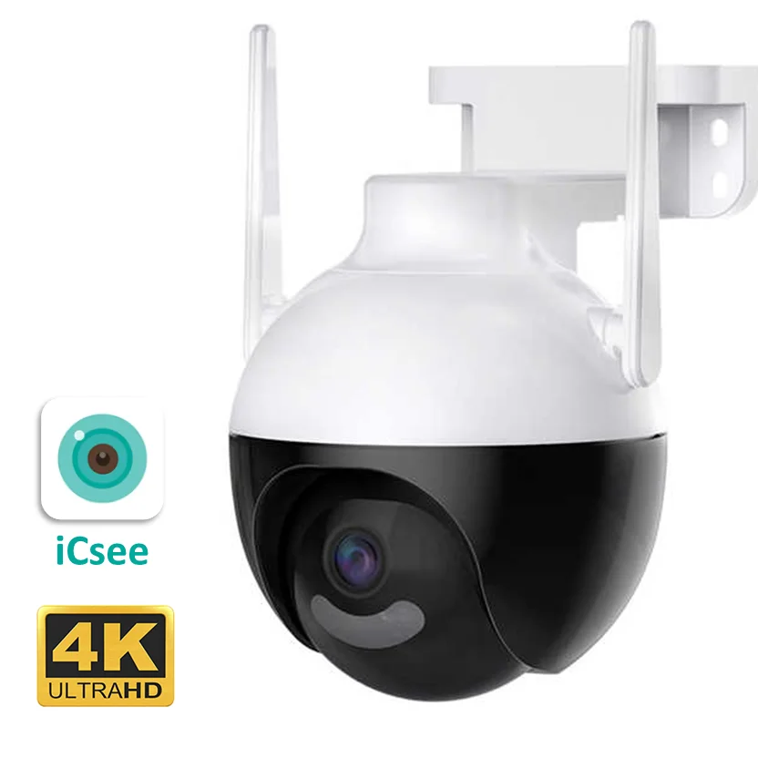 4K 8MP WiFi PTZ IP Camera 5x Zoom Human Detection Video Surveillance ...