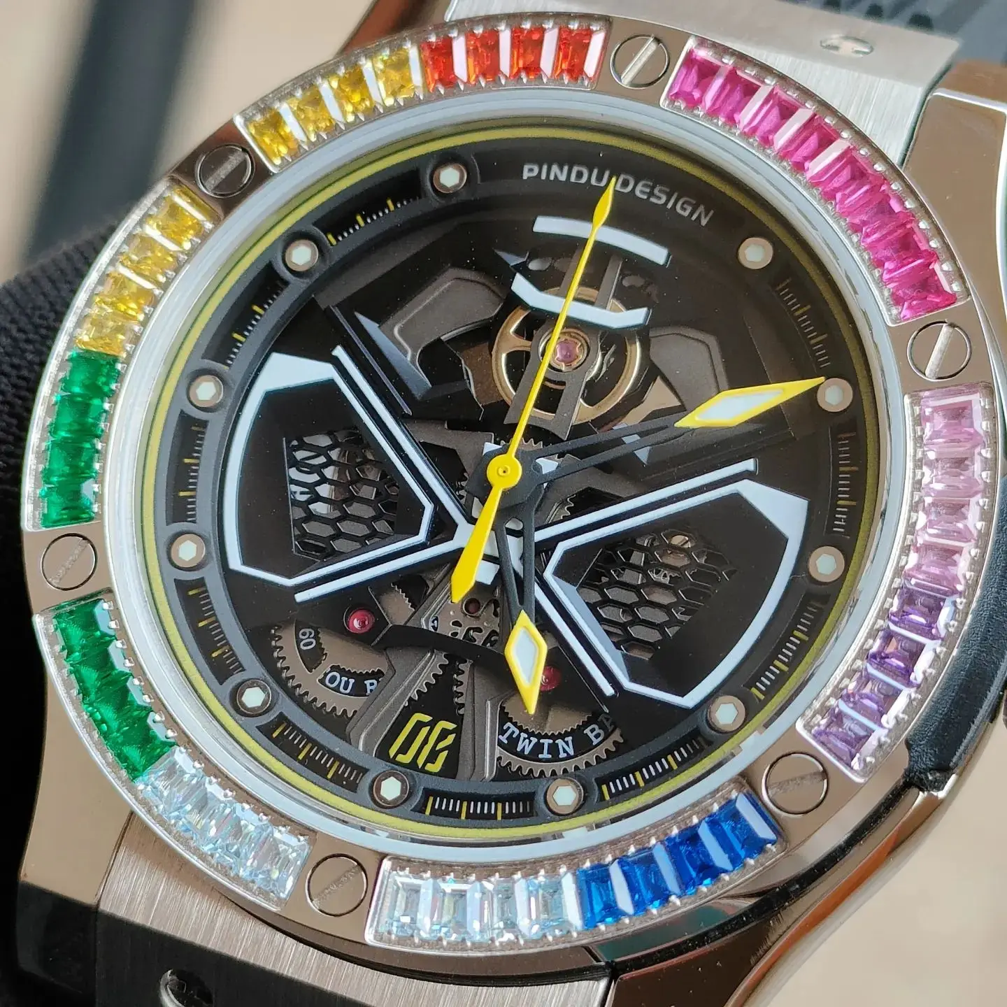 2022-PINDU-DESIGN-Top-Luxury-Brand-Mens-Watches-Rainbow-Circle ...