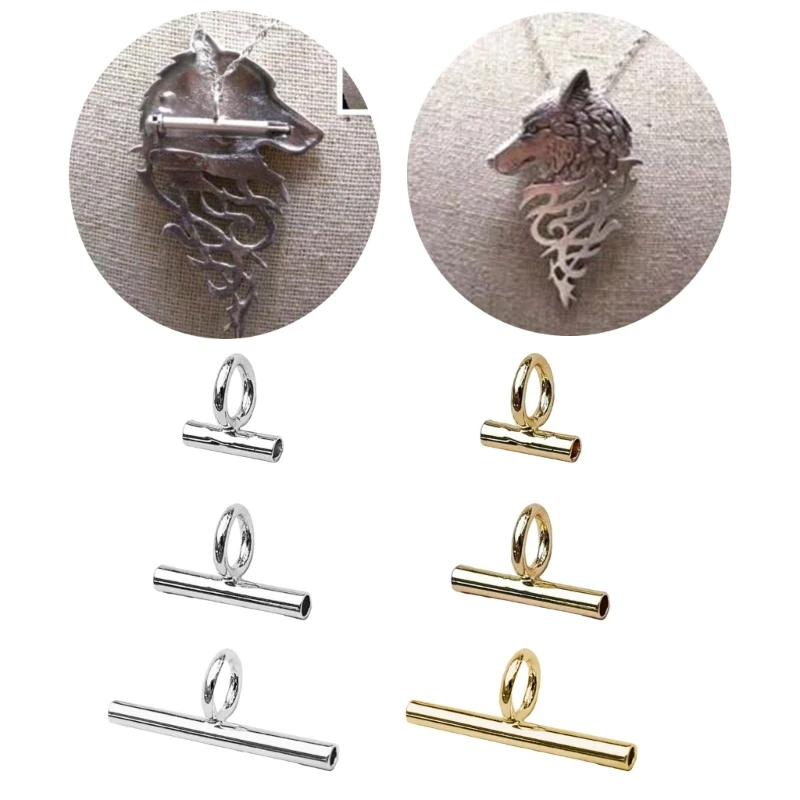5Pcs-Convertible-Necklace-and-Brooch-Adapter-Pin-to-Pendant-Converters ...