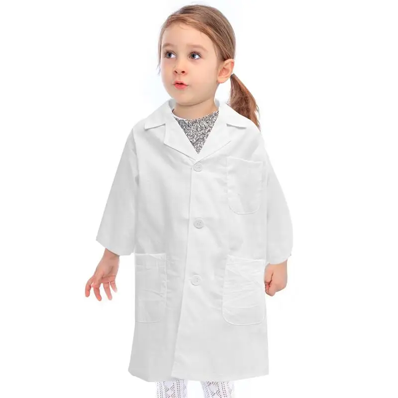 1pc Washable White Laboratory Clothes Kids Scientist Coat Costume Kids ...