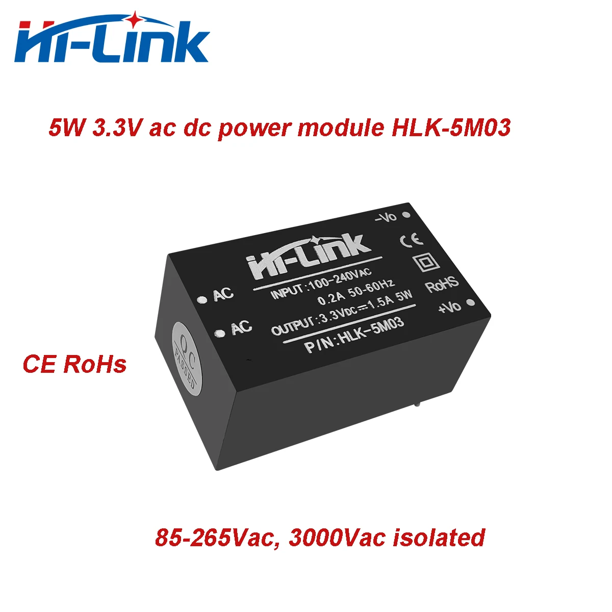 Hi-Link-Original-5W-3-3V-220V-110V-AC-DC-Power-Supply-Module-Source-HLK ...