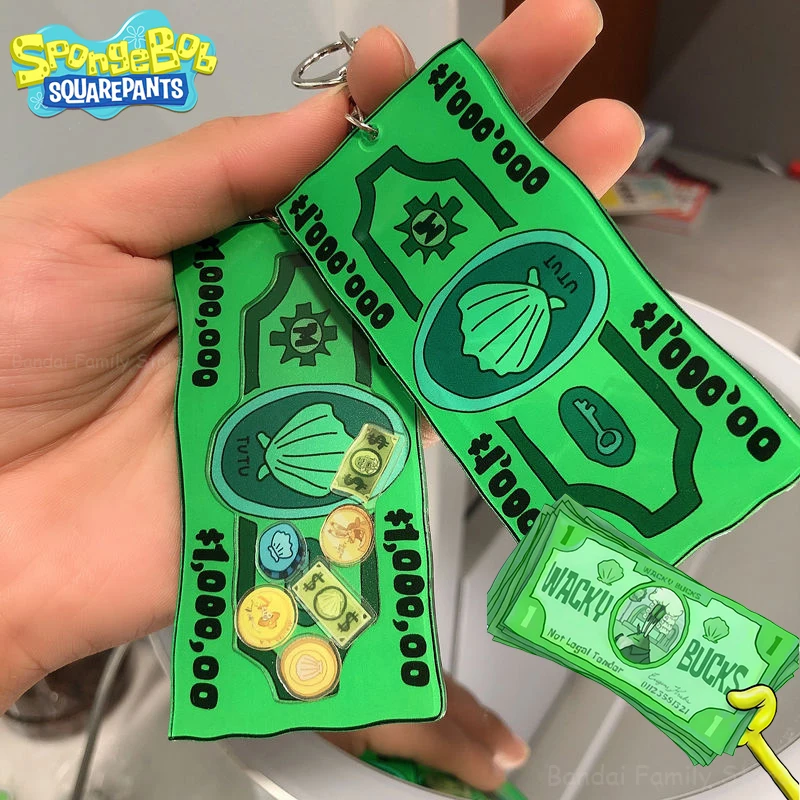 SpongeBob-Banknote-Keychain-Personalized-Men-Women-Key-Accessories ...