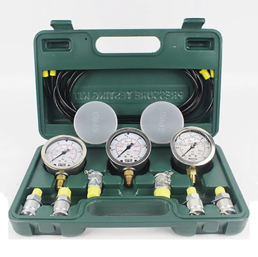 Hydraulic-Pressure-Guage-Test-Kit-For-Excavator-Portable-Pressure-Gauge ...