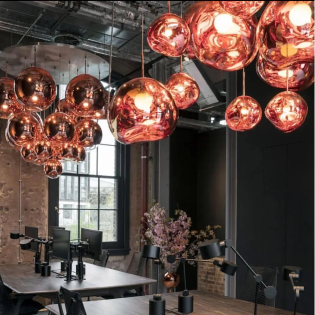Modern Glass Lava LED Pendant Lights Lighting Diningroom Loft Lamps ...