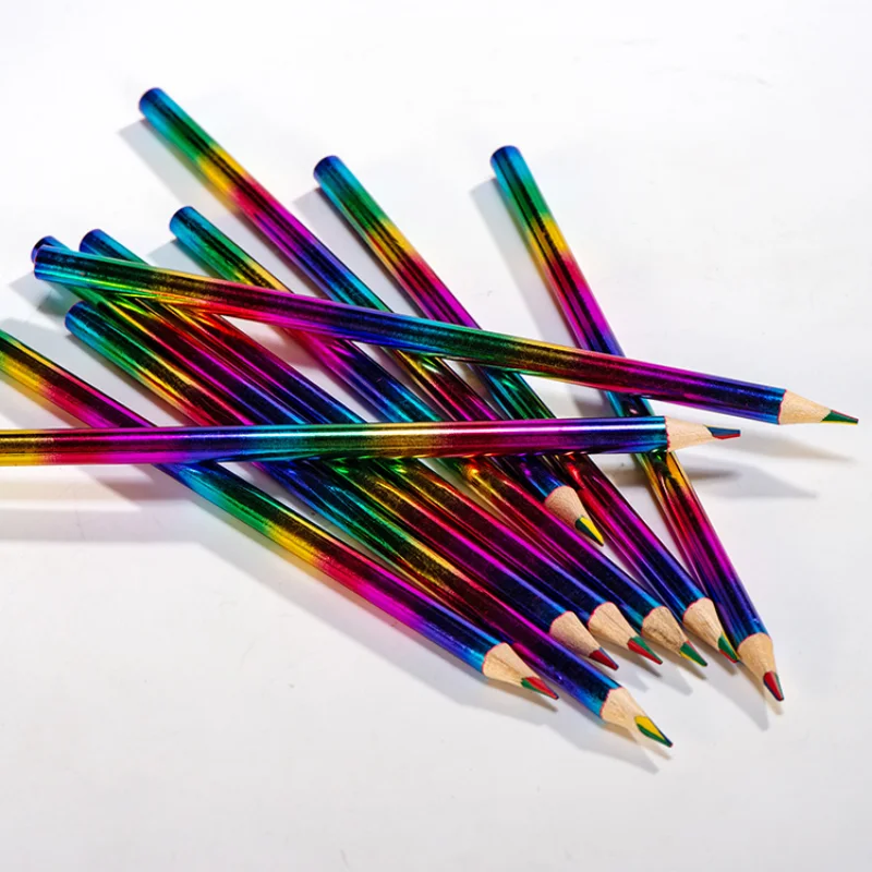 Rainbow Colored Pencils Png