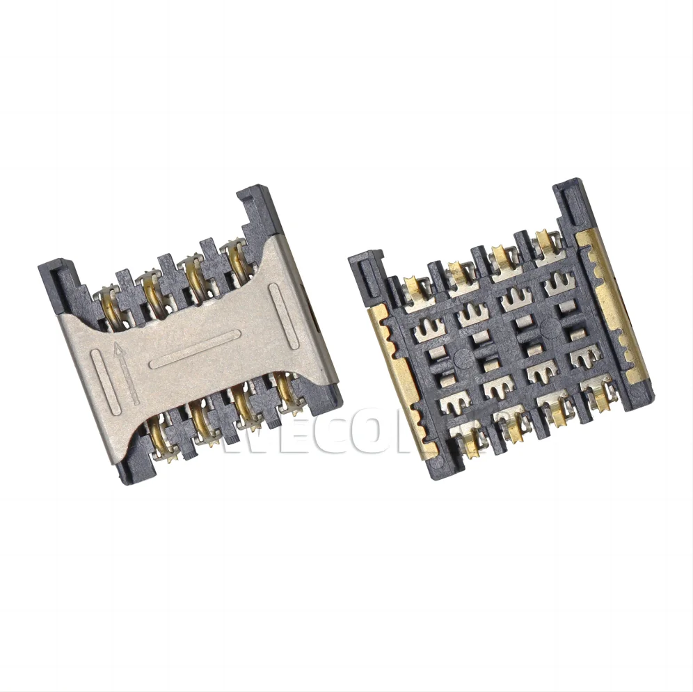Manufacture directly sell SIM card socket 8pin SMT push pull Micro SIM ...