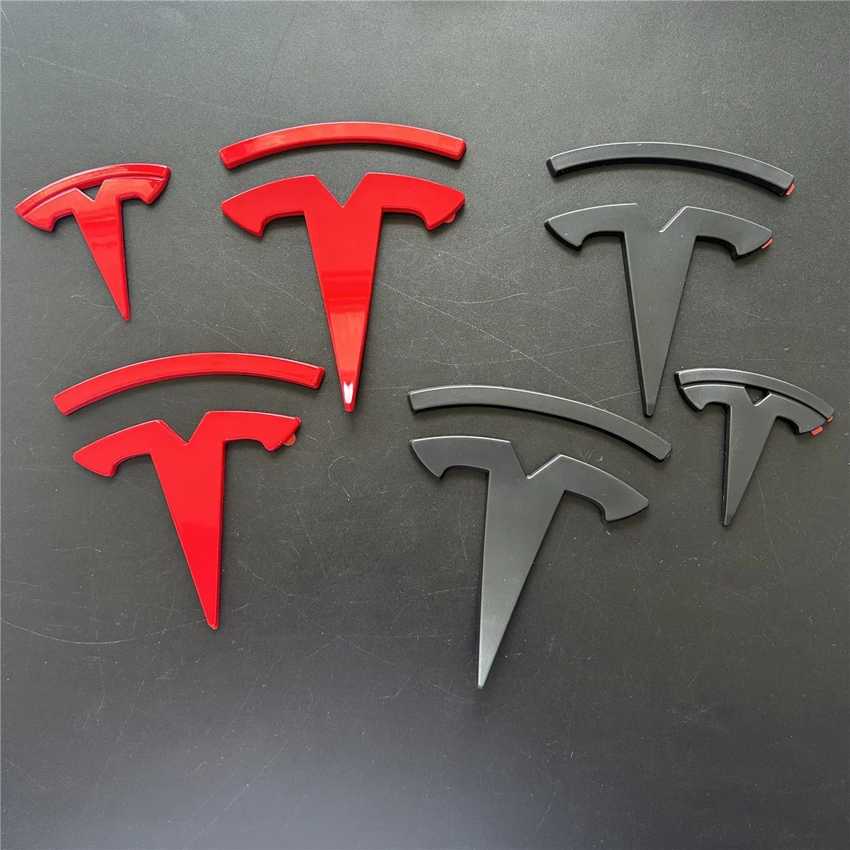 3pcs-Matte-Black-for-Tesla-Model-3-Y-Auto-Logos-Steering-Wheel-Patch ...