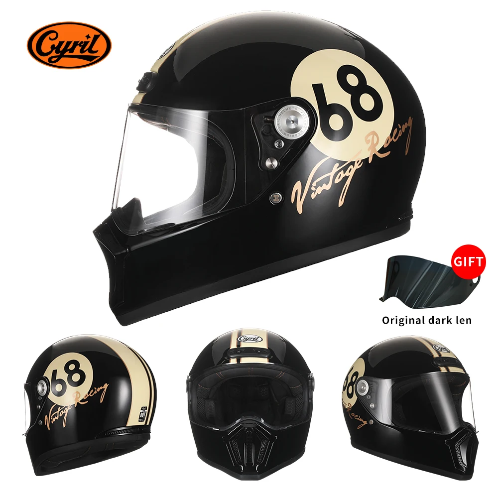 Retro-Full-Face-Motorcycle-Helmet-Glass-Fiber-Lightweight-Motorcycle ...