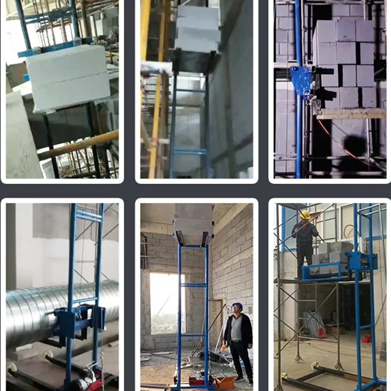 4 M Electric Brick Loading Machine Multi-function Lifter Straight Lift ...
