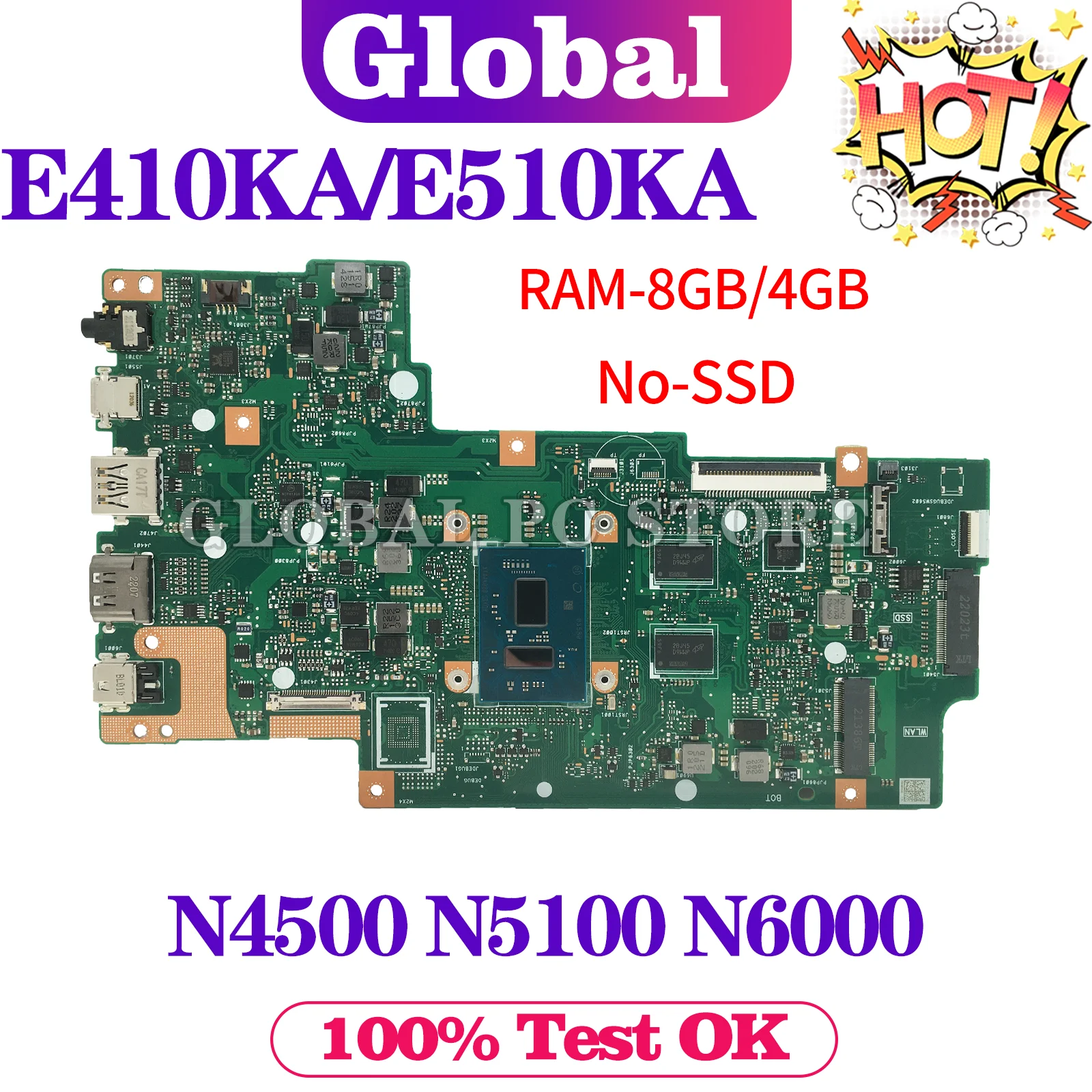 E410KA Mainboard E410K For ASUS E510K E510KA L410KA L510KA Laptop ...