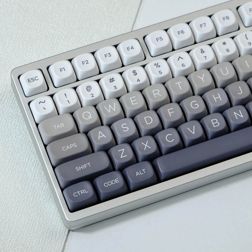1-Set-Dusty-Gray-Gradient-Keycaps-PBT-Dye-Sublimation-Keycap-MOA ...