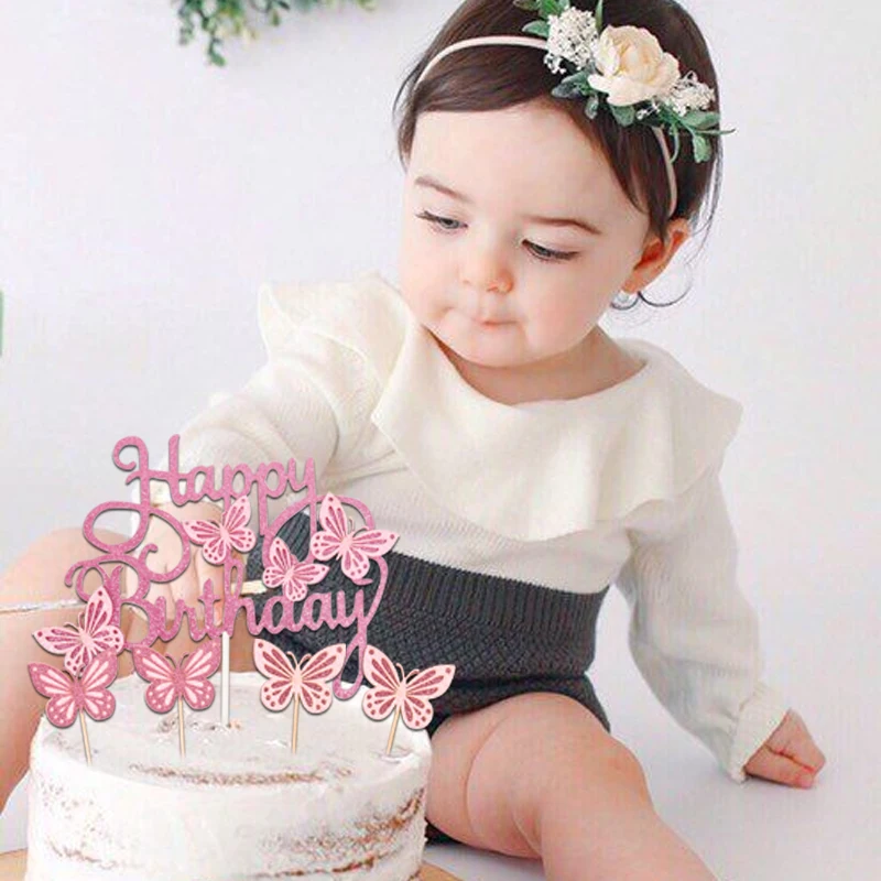 Kids Purple Butterfly Cake