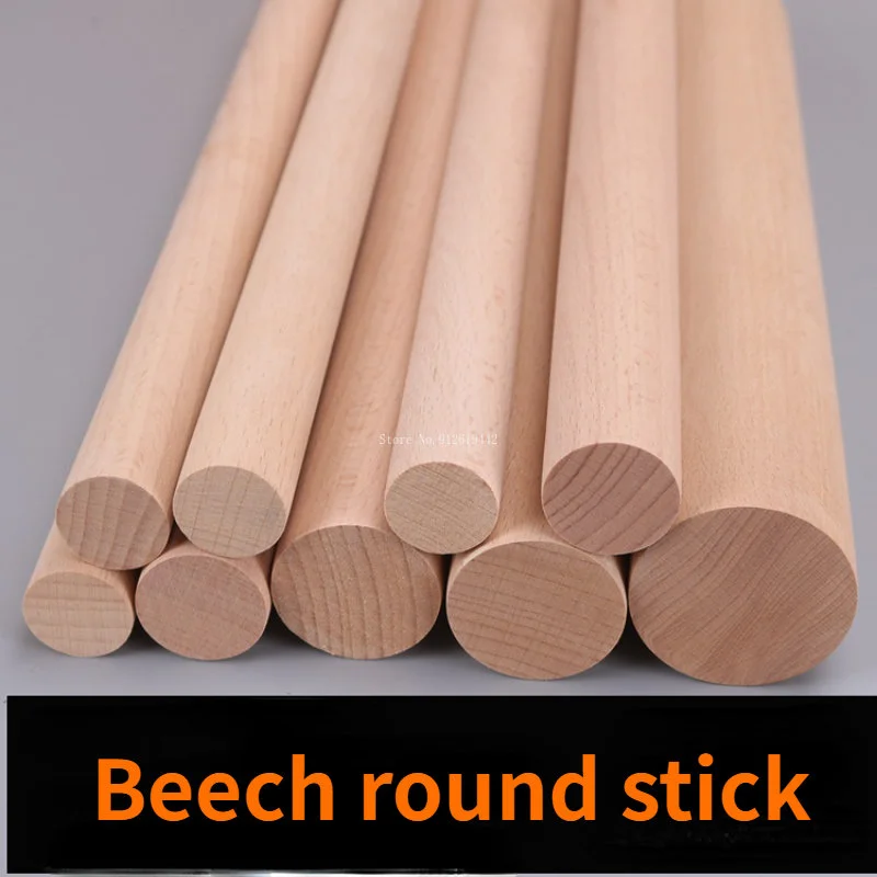 5-Pieces-Round-Wood-Sticks-Wooden-Wardrobe-Round-Long-Sticks-Building ...