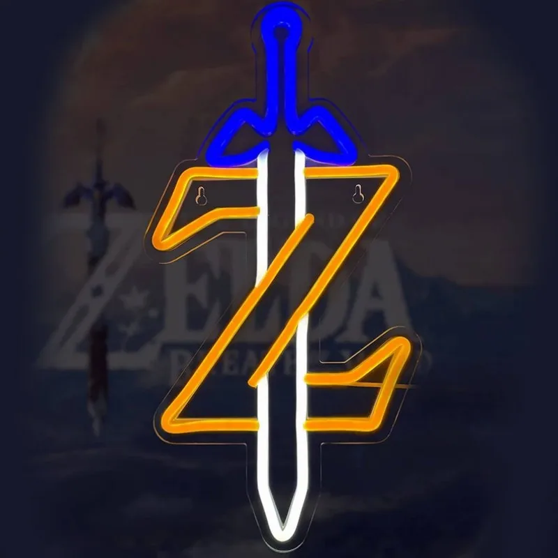 Legend Of Zelda Neon Sign Zelda, LED Neon Light, Night Lights, Gaming ...