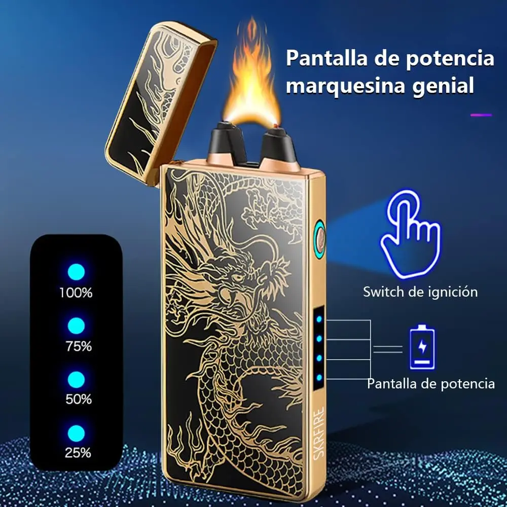 USB-Rechargeable-Electric-Plasma-Lighter-Windproof-Flameless-Lighter ...