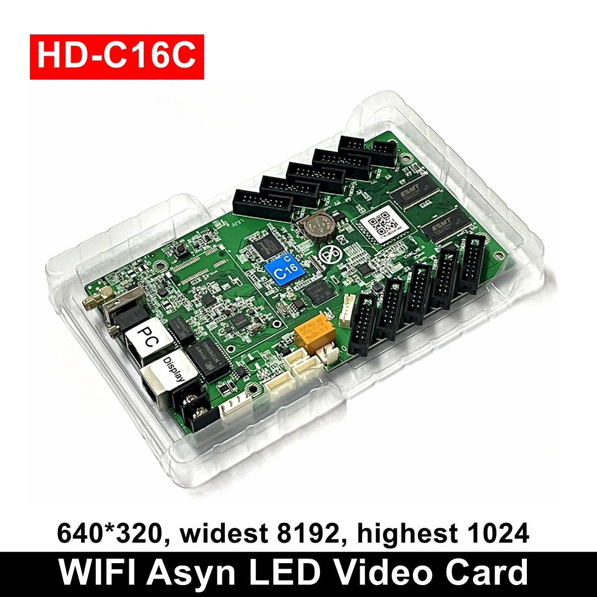 Huidu HD-C16C WIFI Asynchronous Full-Color LED Video Controller Work ...