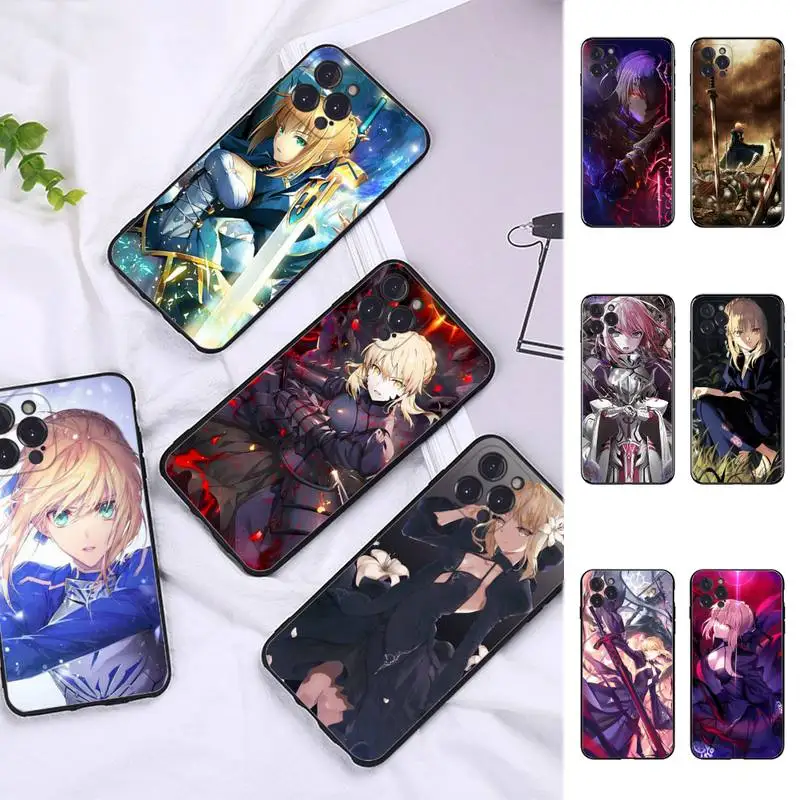 Anime-Fate-Zero-Stay-Night-Saber-Phone-Case-For-iPhone-13-Pro-MAX-14-11 ...