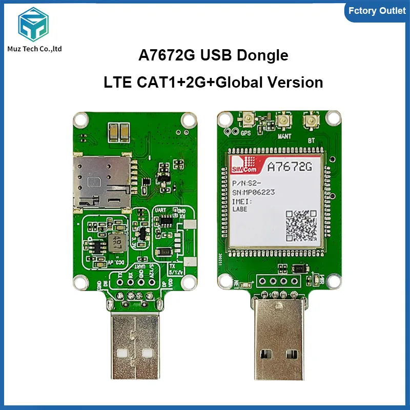 SIMcom A7672G Dongle LTE CAT1+4G+Voice 24*24mm Module A7672G-LABA ...