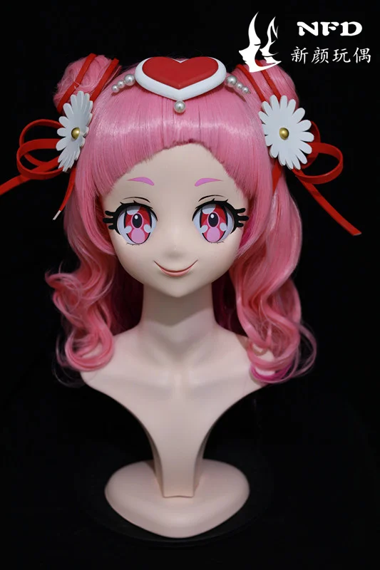 Resina-feminina-Crossdressing-BJD-Boneca-M-scara-Kigurumi-Cabe-a-cheia ...