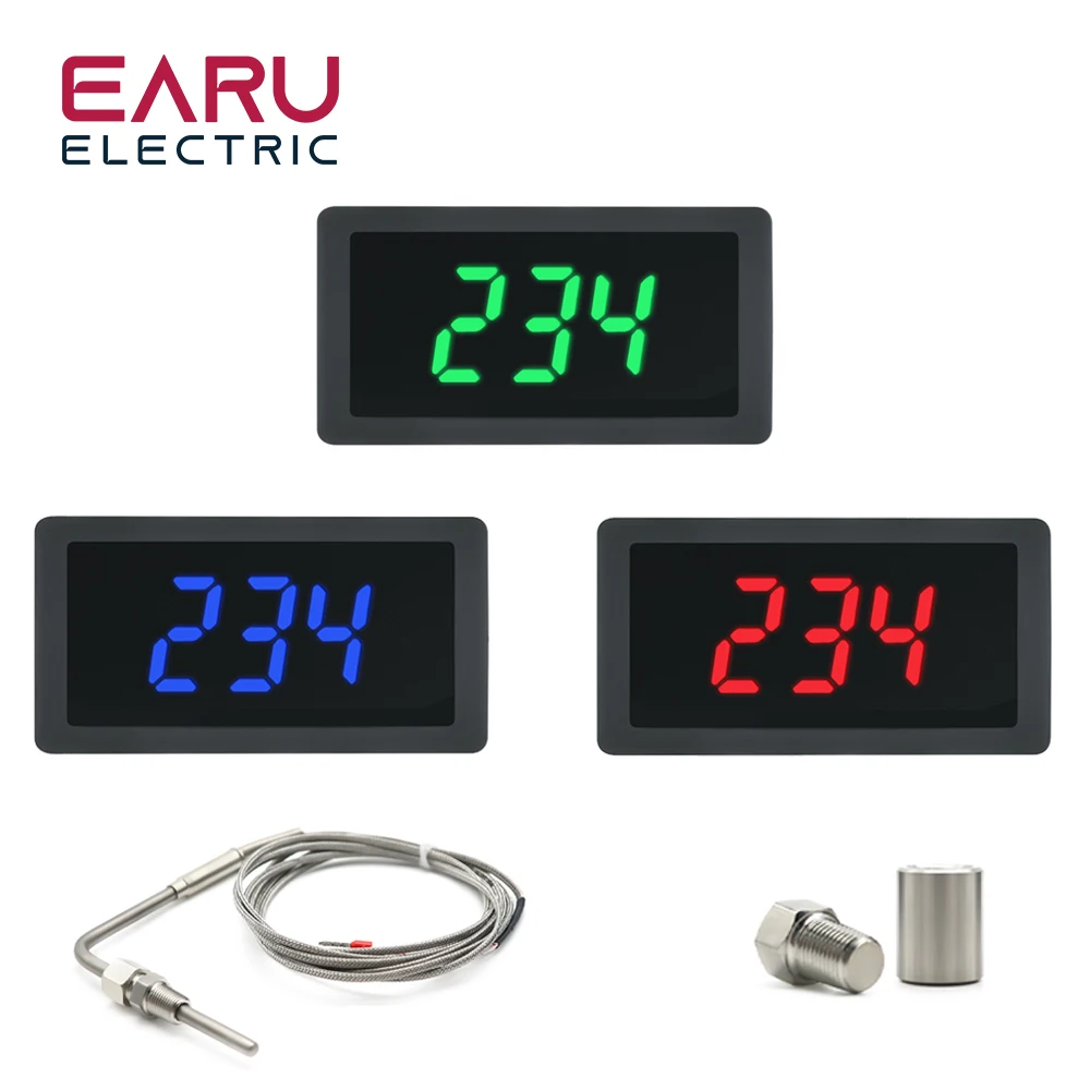 LED-Digital-Thermometer-With-EGT-Temperature-Sensor-Weld-Bund-Combo-Kit ...
