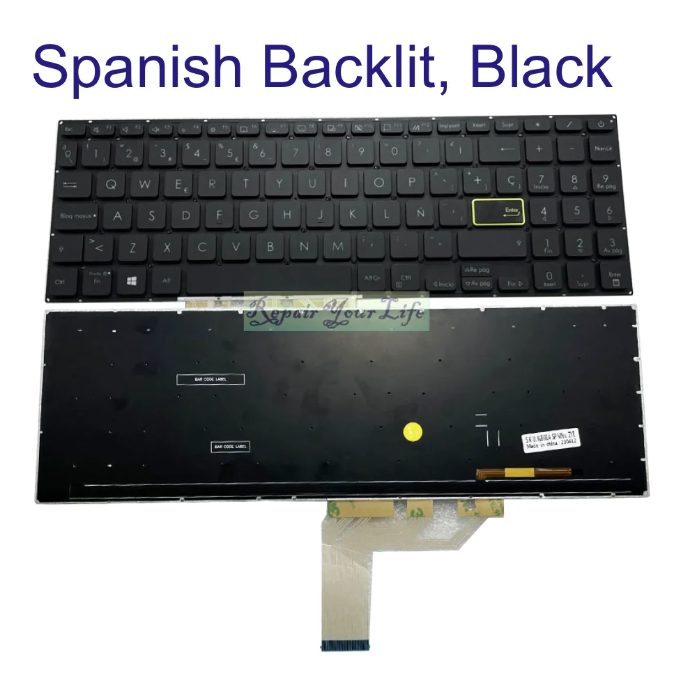 Teclado español para ASUS VivoBook X513, X513EA, X513EP, X513EQ, X513IA ...