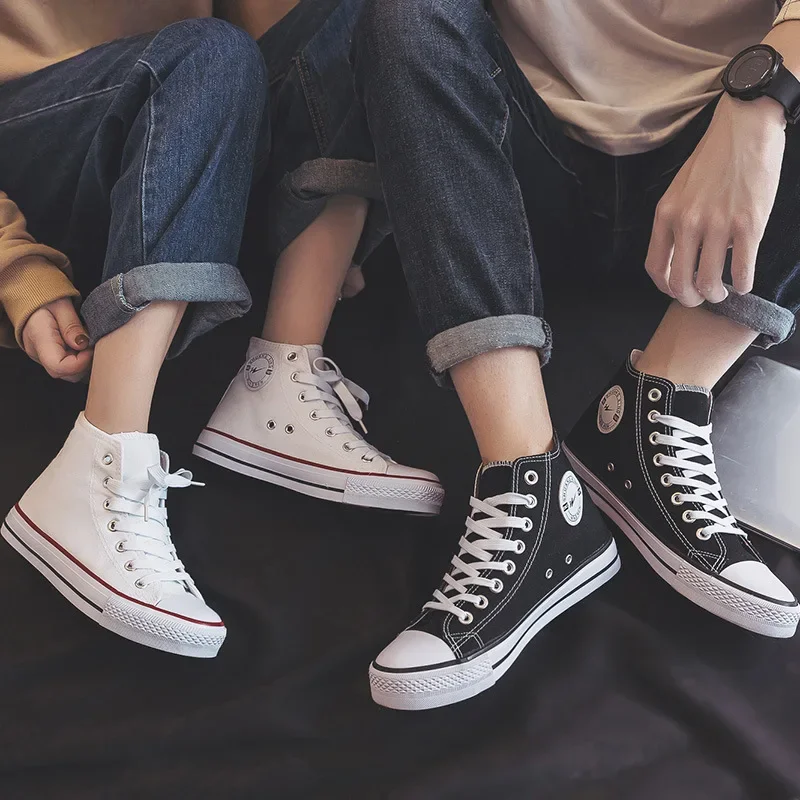 Unisex-High-top-Canvas-Shoes-Versatile-Casual-Student-Shoes-Spring ...