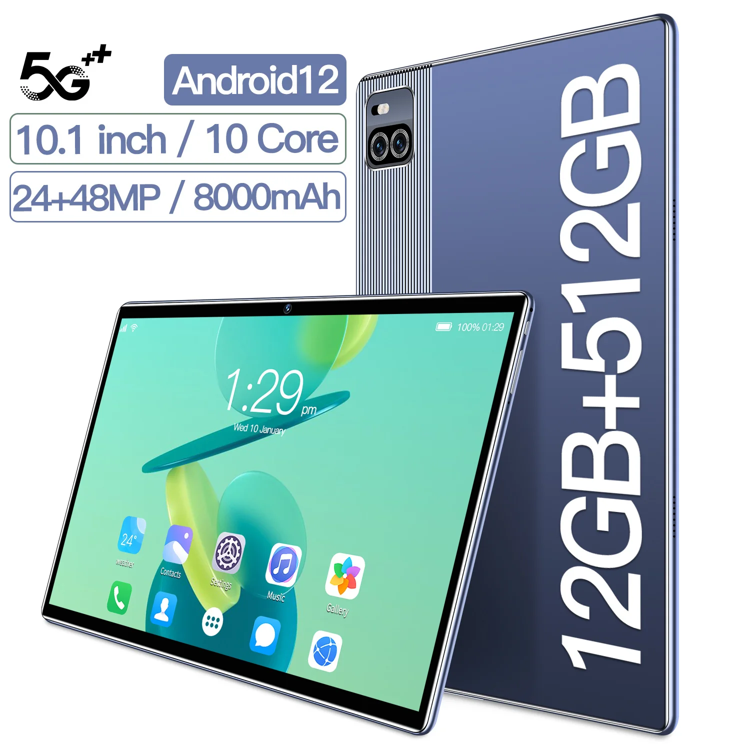 2022-New-10-1-inch-High-end-Tablet-RAM-12GB-ROM-512GB-HD-Online ...