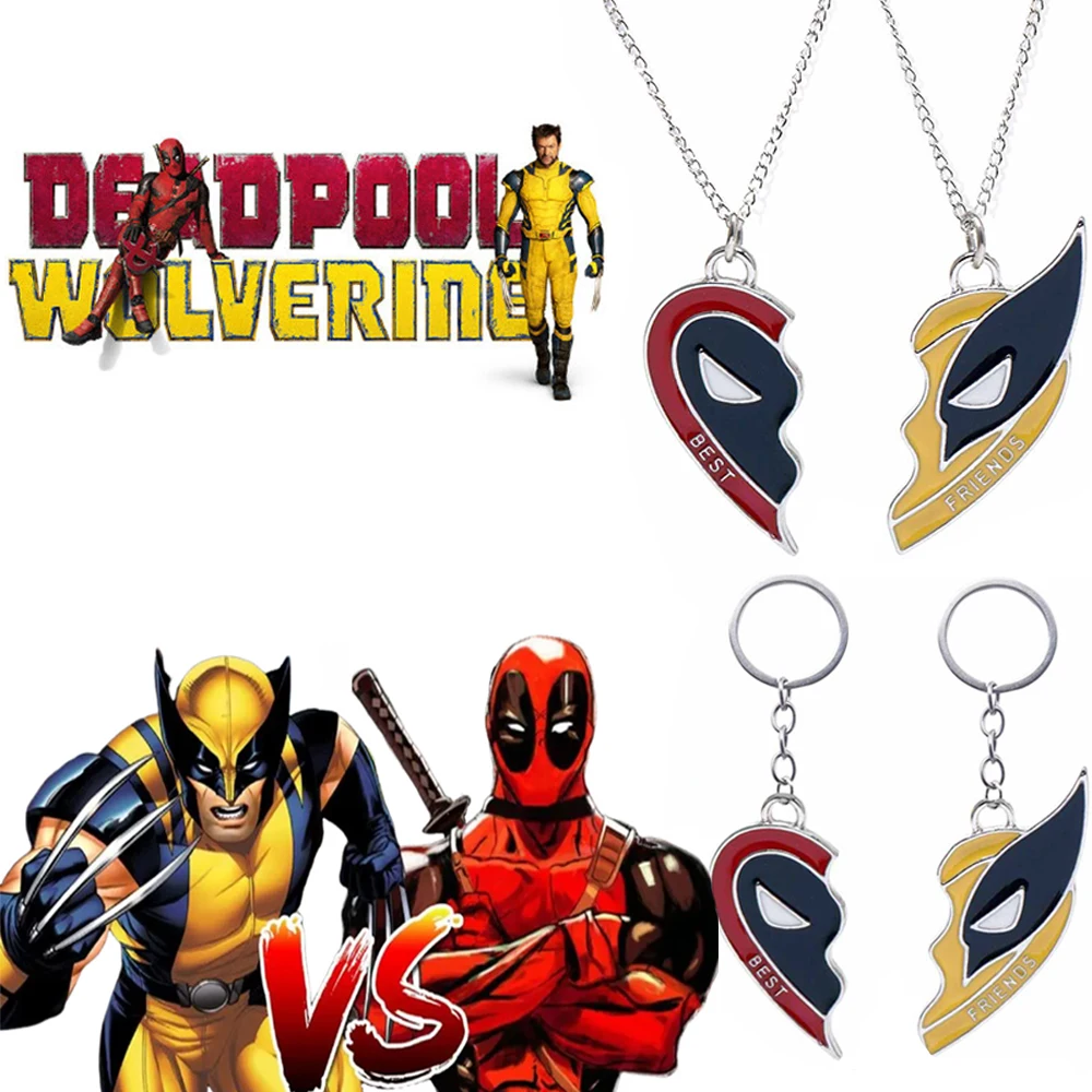 Movie-cosplay-Deadpool-and-Wolverine-pendant-necklace-keychain-Best ...