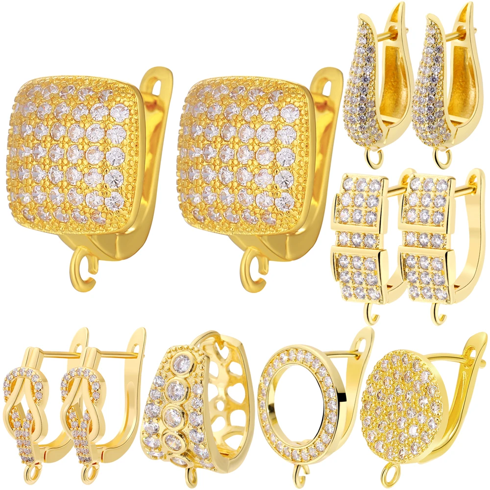 Juya-DIY-Women-s-Earring-Making-Accessories-18K-Real-Gold-Plated-Anti ...