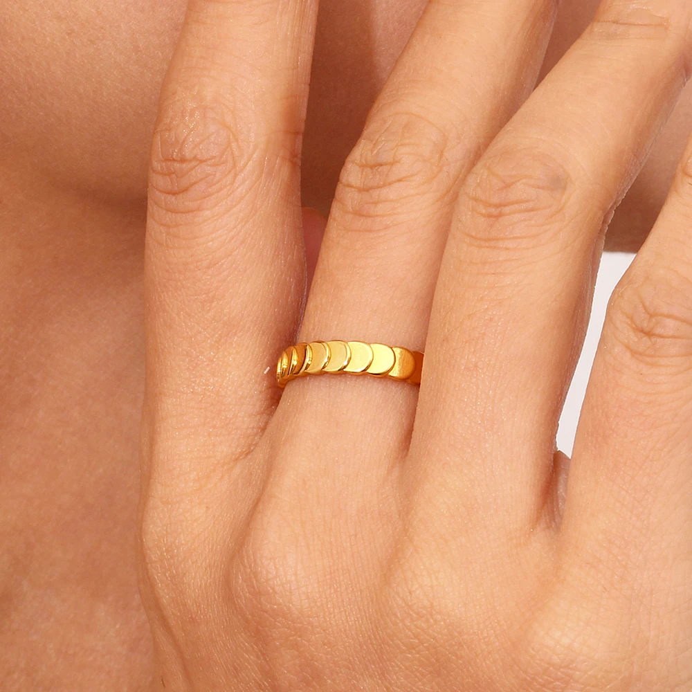 Basic-Fish-Scale-Texture-Design-Minimalist-Stainless-Steel-18K-Gold ...