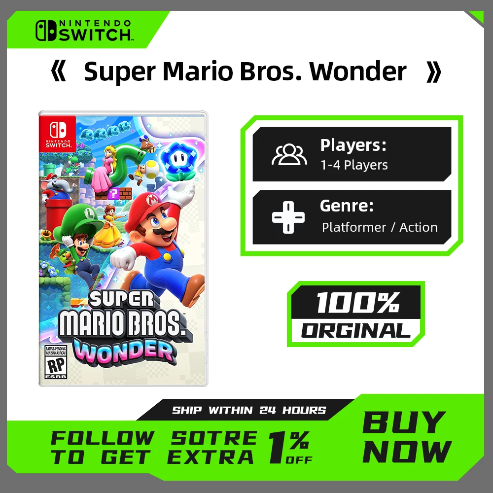 Super-Mario-Bros-Wonder-Nintendo-Switch-Game-Deals-100-Original ...