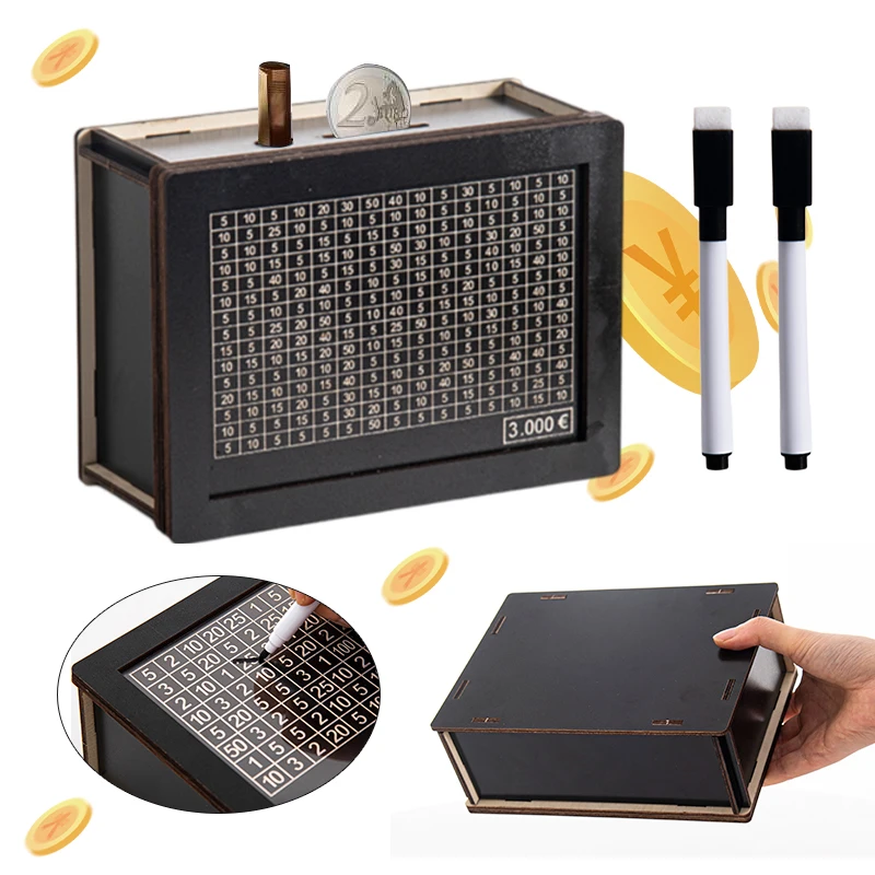 Wood-Money-Bank-500-1000-2000-3000-5000-Wooden-Euro-Money-Box-Reusable ...