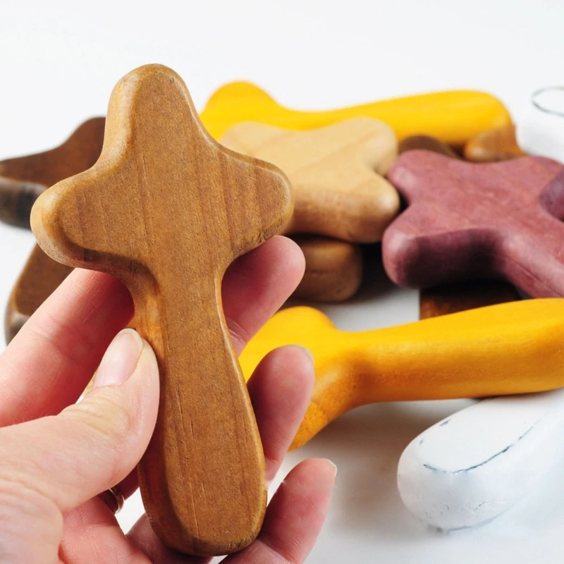Wooden Hand Held Cross | Prayer Cross | Wall Crosses - 4 Hand Wooden ...