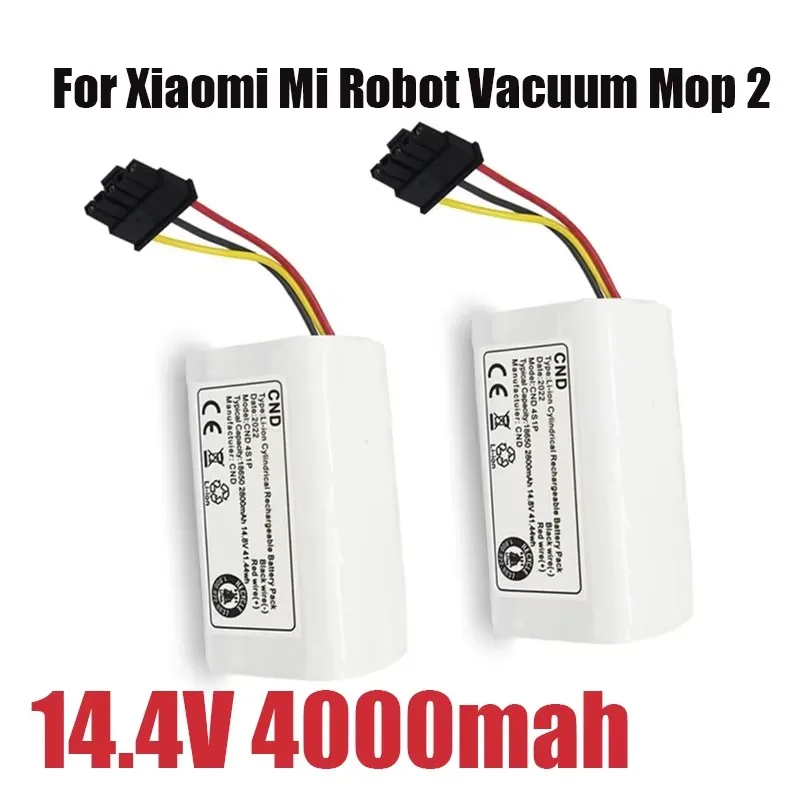 New 14.4V 4000mAh Battery N011-4S1P for Xiaomi Mi Robot Vacuum Mop 2 ...