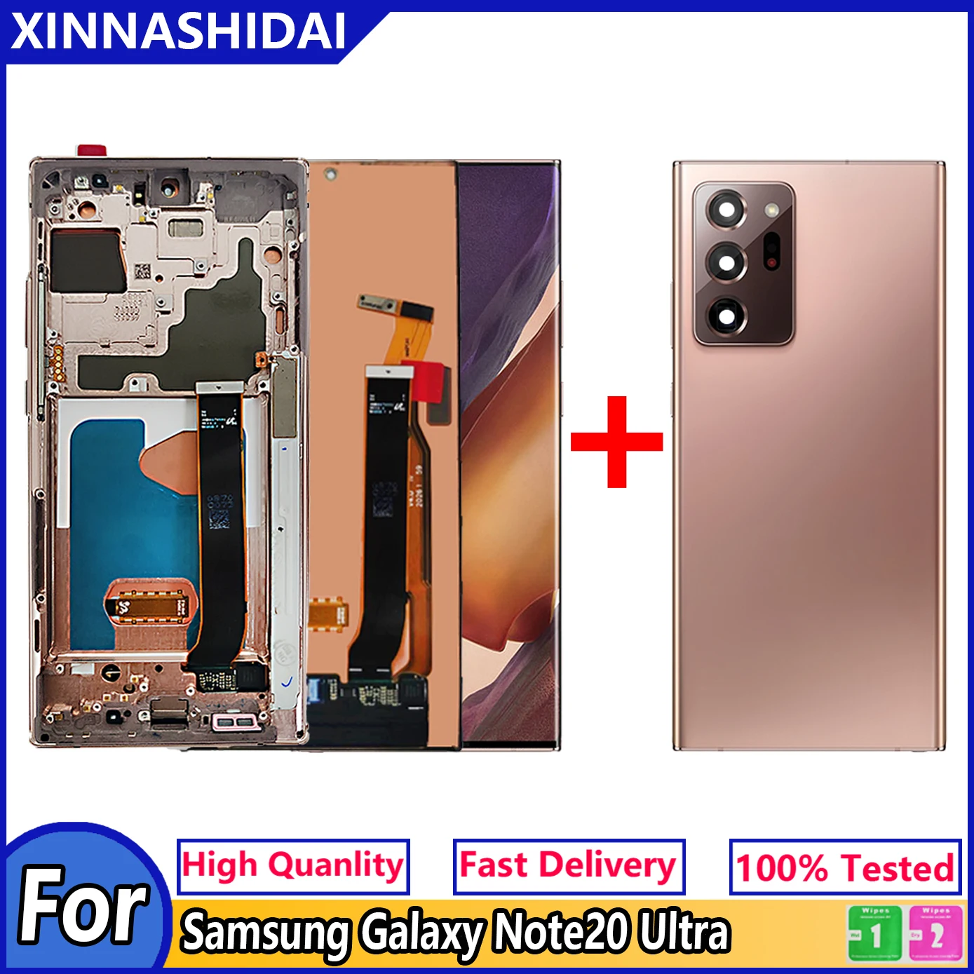 6.9'' Super Amoled N985 Lcd For Samsung Galaxy Note20 Ultra Lcd Display ...