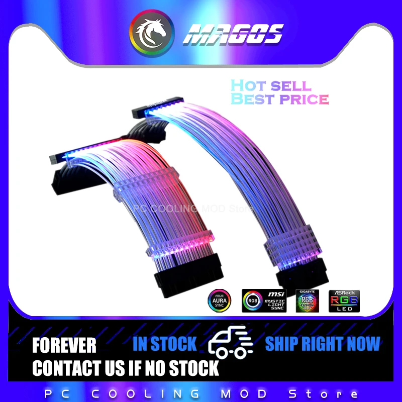 PSU-Extension-Cable-RGB-ATX-24Pin-GPU-8Pin-Triple-Streamer-PCI-E-6-2P ...