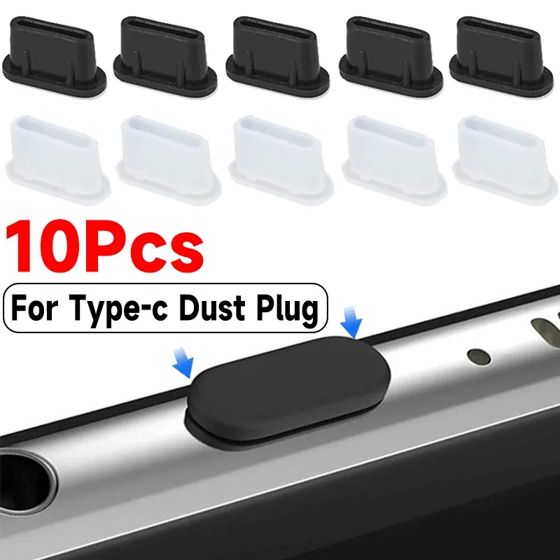 1-10Pcs-Type-C-Dust-Plug-for-Samsung-Xiaomi-Charging-Port-Protectors ...