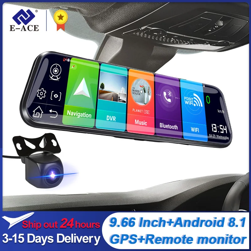 E-ACE-D13-Car-Dvr-10-Inch-Streaming-RearView-Mirror-4G-Android-Dash-cam ...