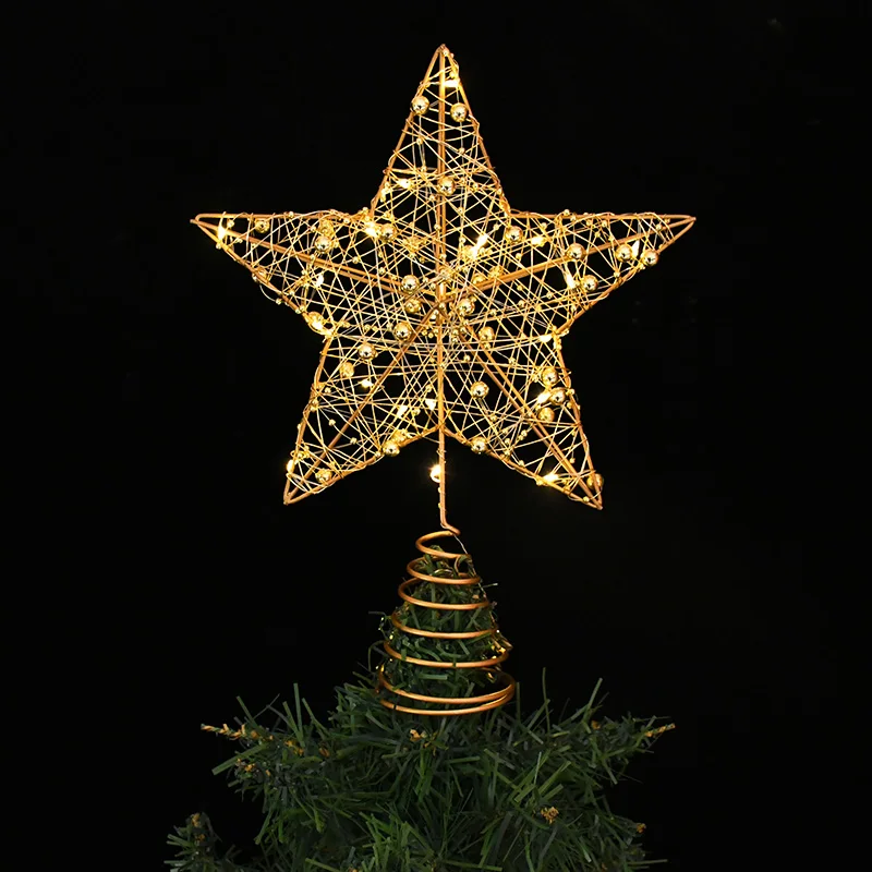 1Pc-Golden-LED-Christmas-Tree-Top-Star-LED-Lights-Xmas-Tree-Star ...