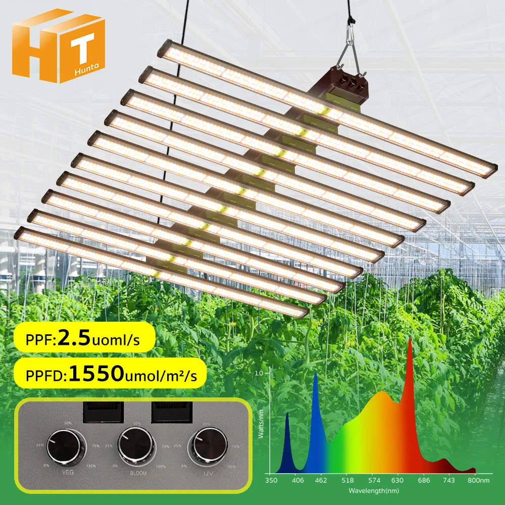 Full Spectrum LED Grow Light 770W 860W 1180W LM281B ProVK & Osram 3 ...
