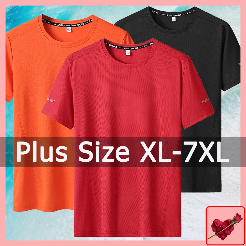 T-shirt Women Big Size 5XL 6XL 7XL Plus Size Feminino Breathable Quick ...