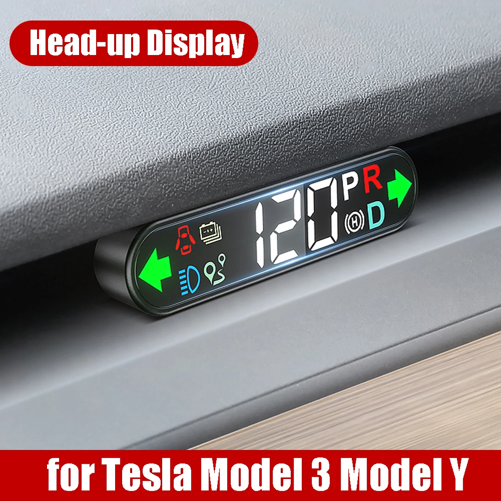 For-Tesla-Model-3-Model-Y-HUD-Head-up-Display-Projector-Speedometer ...