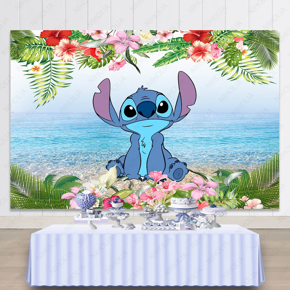 Disney-Lilo-Stitch-Backdrop-Photography-Kids-Boy-Girl-Birthday-Party ...