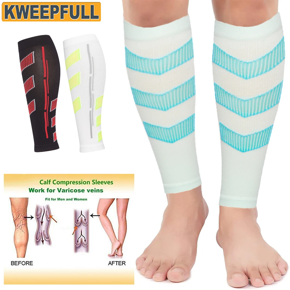 1Pair-Calf-Compression-Sleeve-for-Men-Women-Footless-Compression-Socks ...