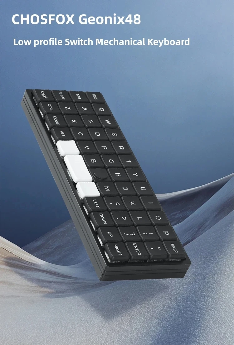 Geonix48 40% Hot-Swap Low Profile Mechanical Keyboard