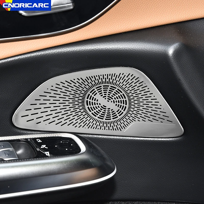 Car-Styling-Door-Audio-Speaker-Decoration-Cover-Trim-For-Mercedes-Benz ...