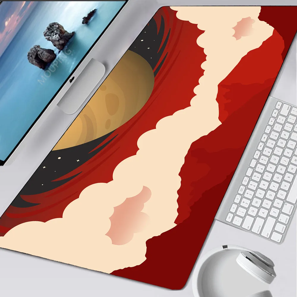 Arte deskmat tapete vermelho personalizado xxl grande mousepad empresa ...