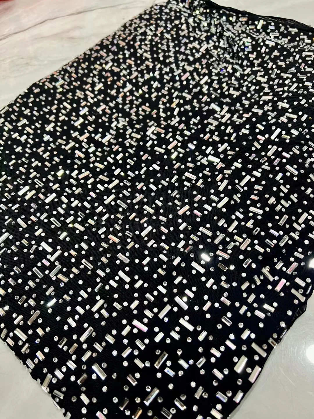 2024-New-Arrival-Fashion-Nice-Shine-Fabric-Handmade-Rhinestone-Beads ...